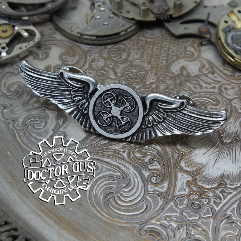 Drone Pilot Wings UAV Operator Wings 3 Inches Wide | Etsy