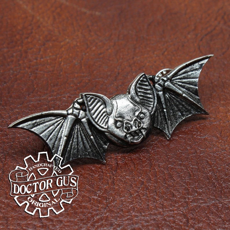 Bat Pilot Wings - Vampire Bat Badge - Steampunk Pilot Wings - Doctor ...