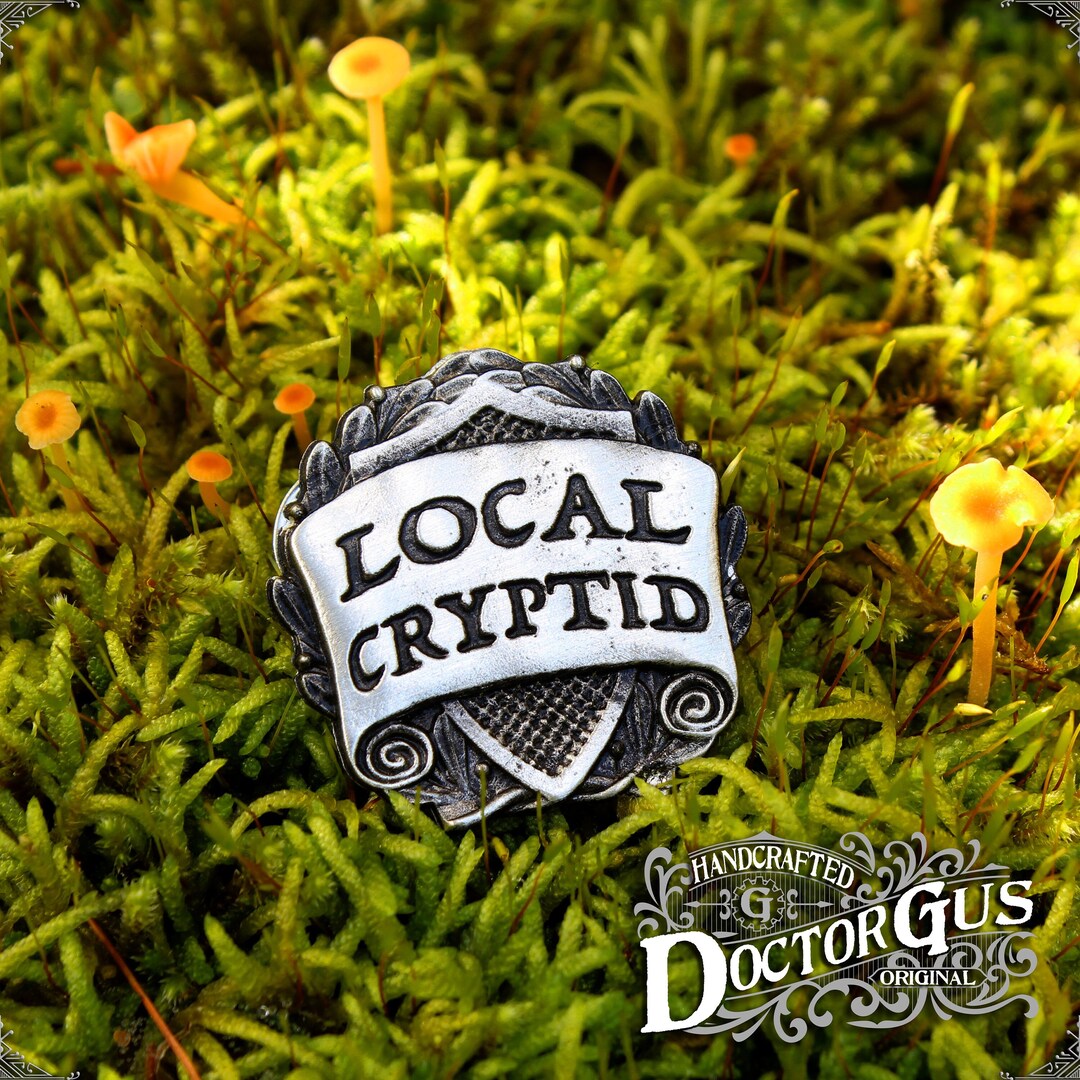 Local Cryptid Badge - RPG Character Class Pin - Handcrafted Pewter ...