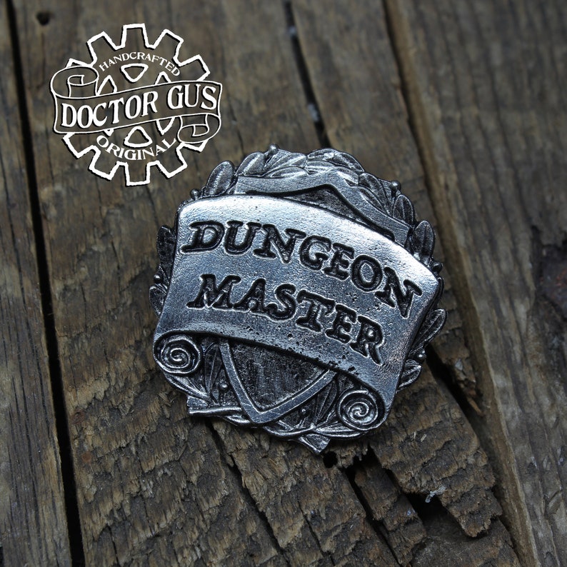 Dungeon Master Badge Gaming DM Character Class Pin - Etsy
