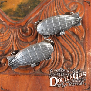 Airship Pin - Steampunk Zeppelin Blimp Brooch - Fine Handcrafted Pewter ...