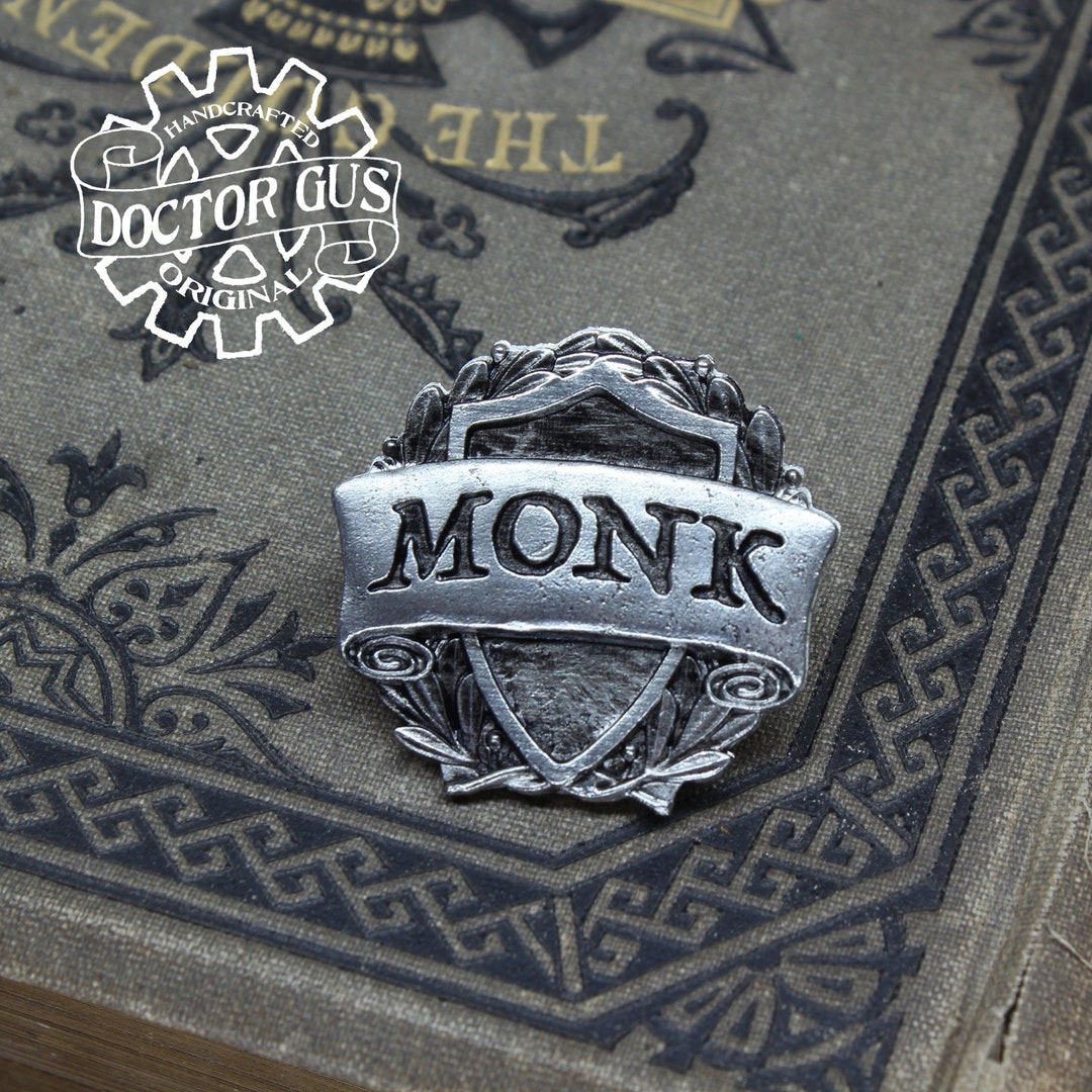 Monk Class Badge - RPG Character Class Pin - Handcrafted Pewter ...