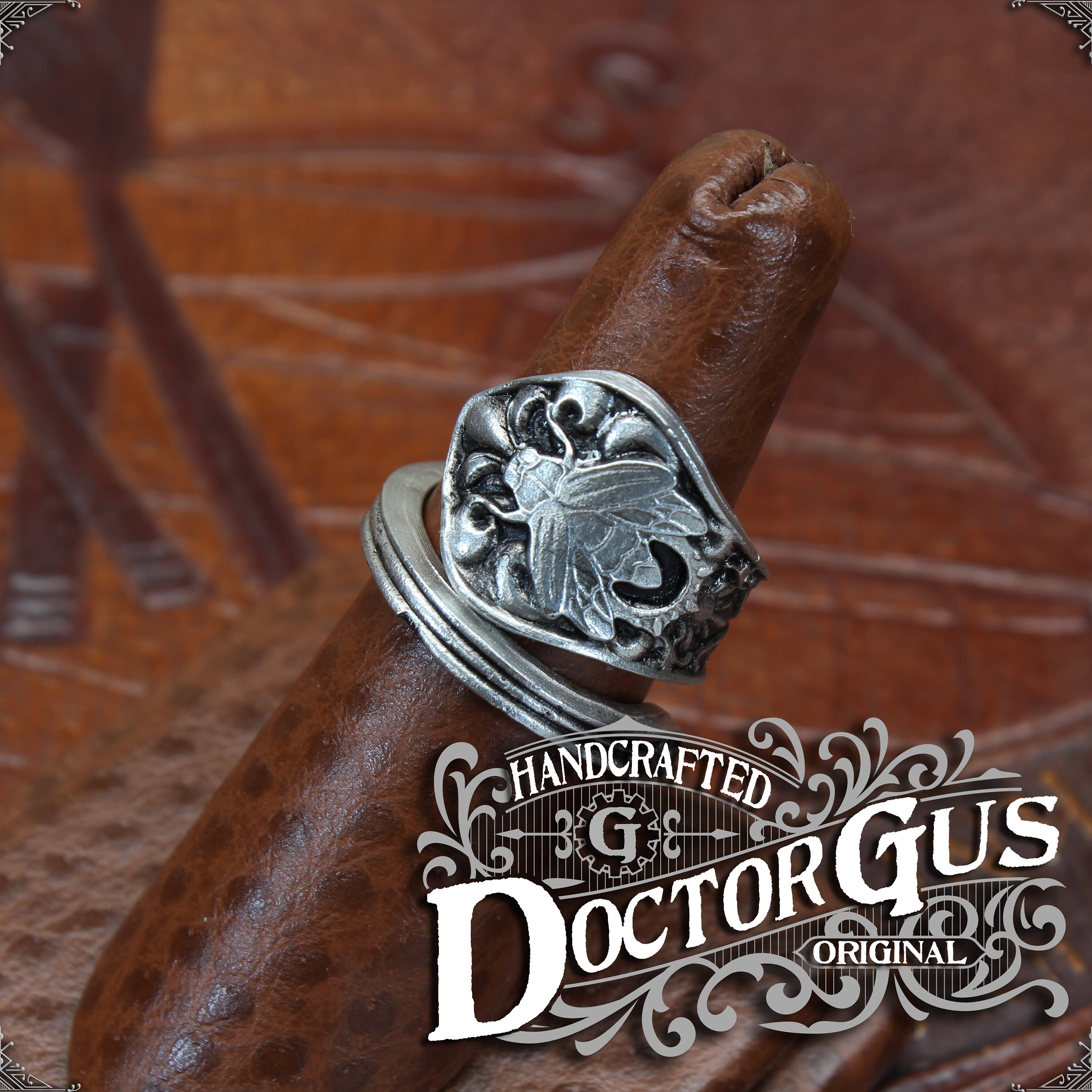 Firefly Ring Adjustable Wrap Style Handcrafted Pewter by | Etsy