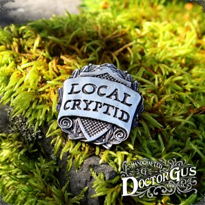 Local Cryptid Badge - RPG Character Class Pin - Handcrafted Pewter ...