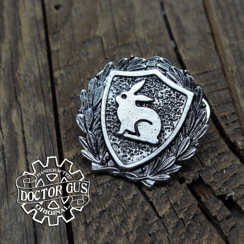 Rabbit Heraldic Badge Heraldry Cosplay Pin Handcrafted - Etsy Denmark