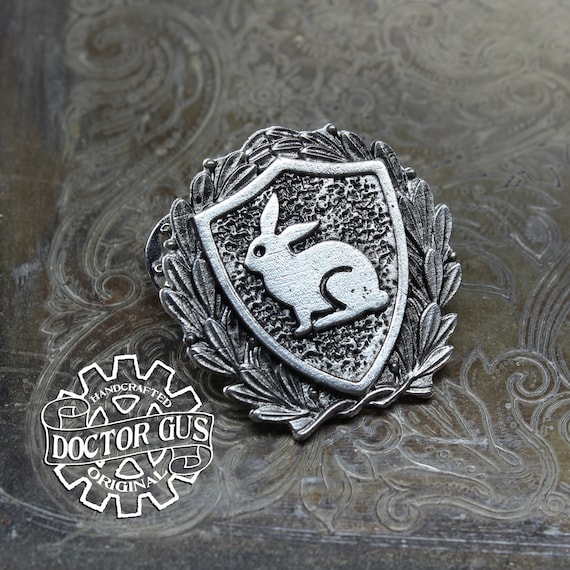 Rabbit Heraldic Badge Heraldry Cosplay Pin Handcrafted | Etsy