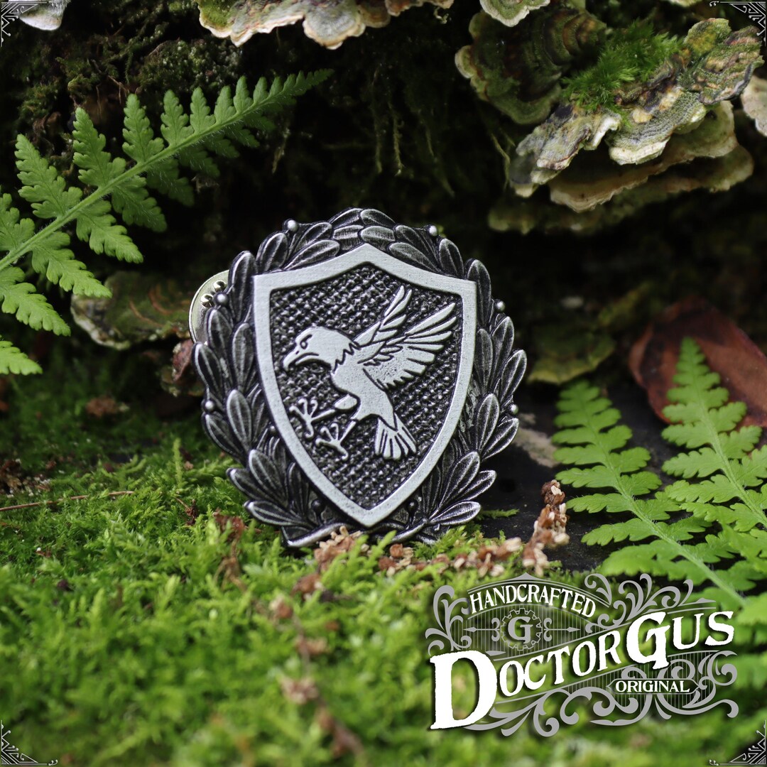 Falcon Heraldic Badge Heraldry Cosplay Pin Handcrafted Pewter ...