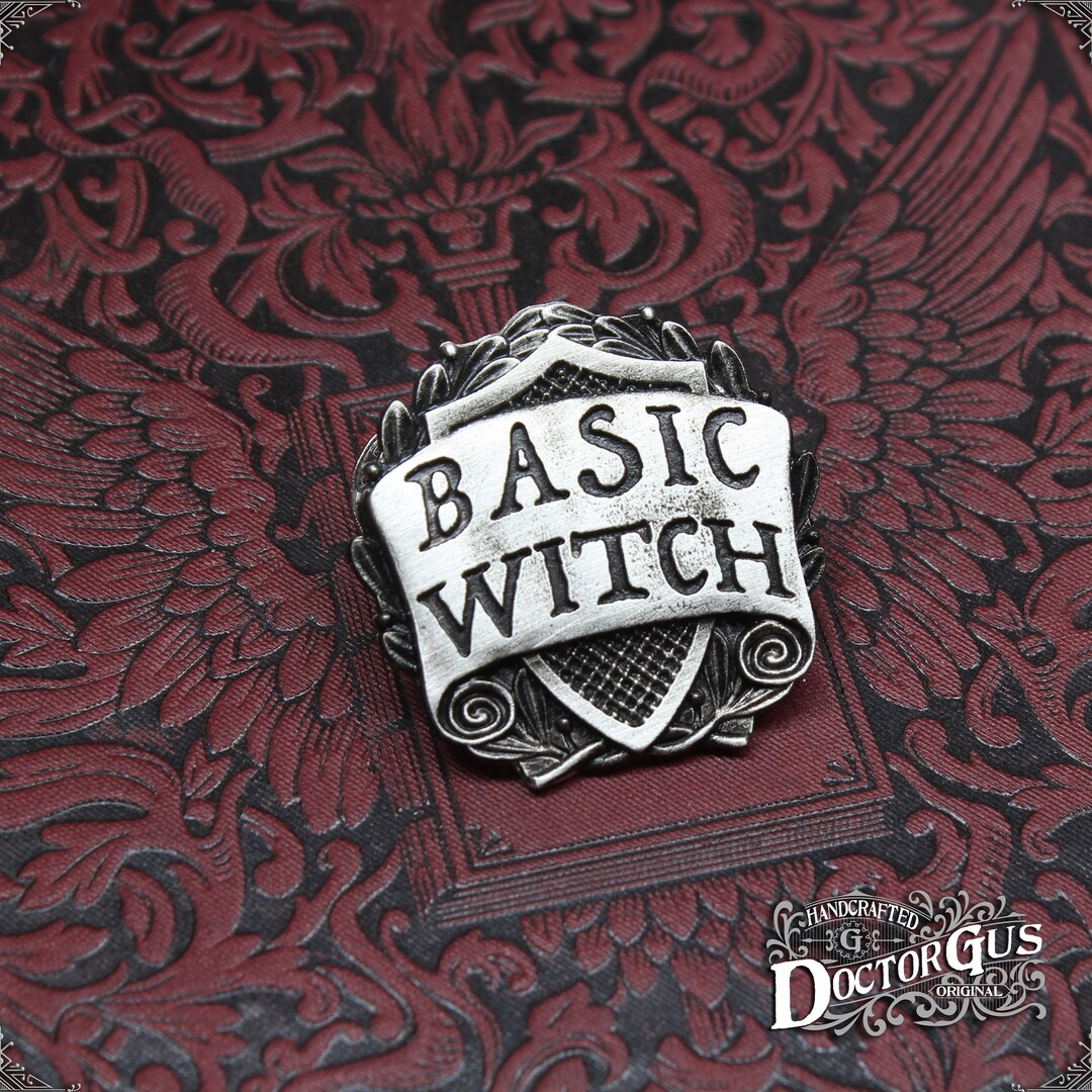 Basic Witch Class Badge - RPG Character Class Pin - Handcrafted Pewter ...