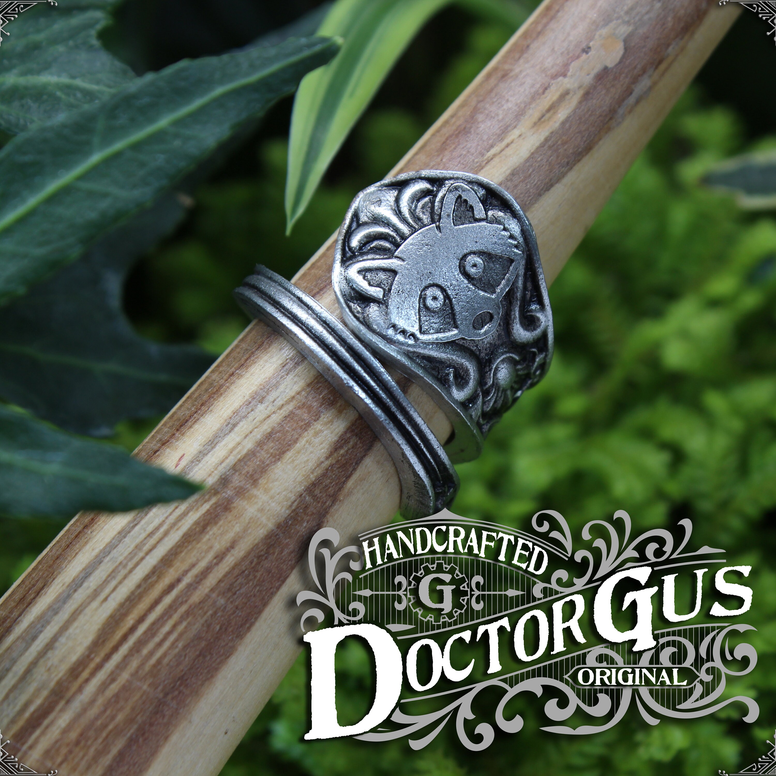 Raccoon Ring - Adjustable - Wrap Style - Handcrafted by Doctor Gus ...