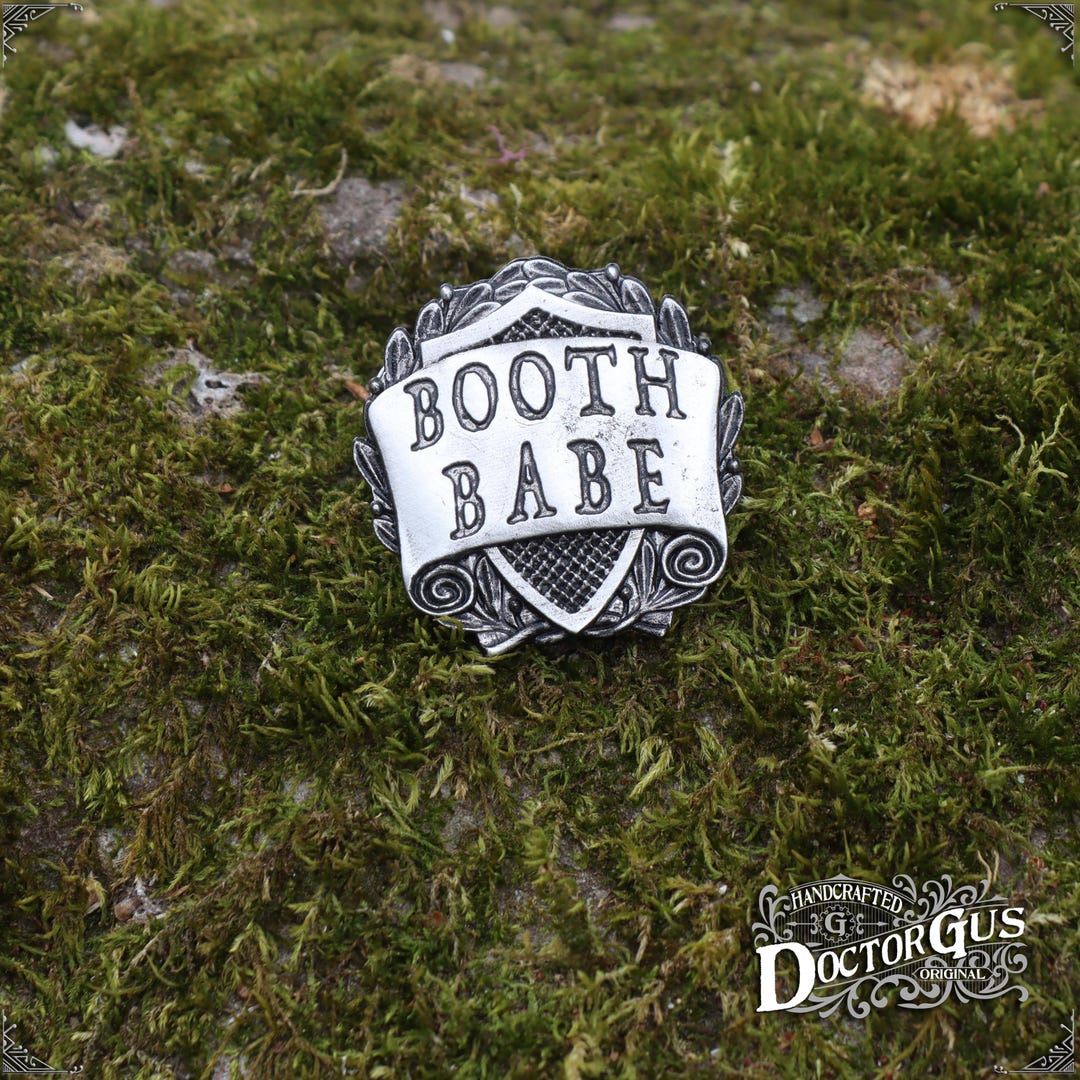 Booth Babe Badge - Gaming DM Character Class Pin - Handcrafted Pewter ...