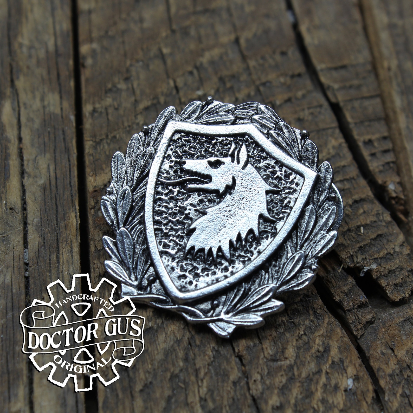 Wolf Heraldic Badge Heraldry Cosplay Pin Handcrafted - Etsy
