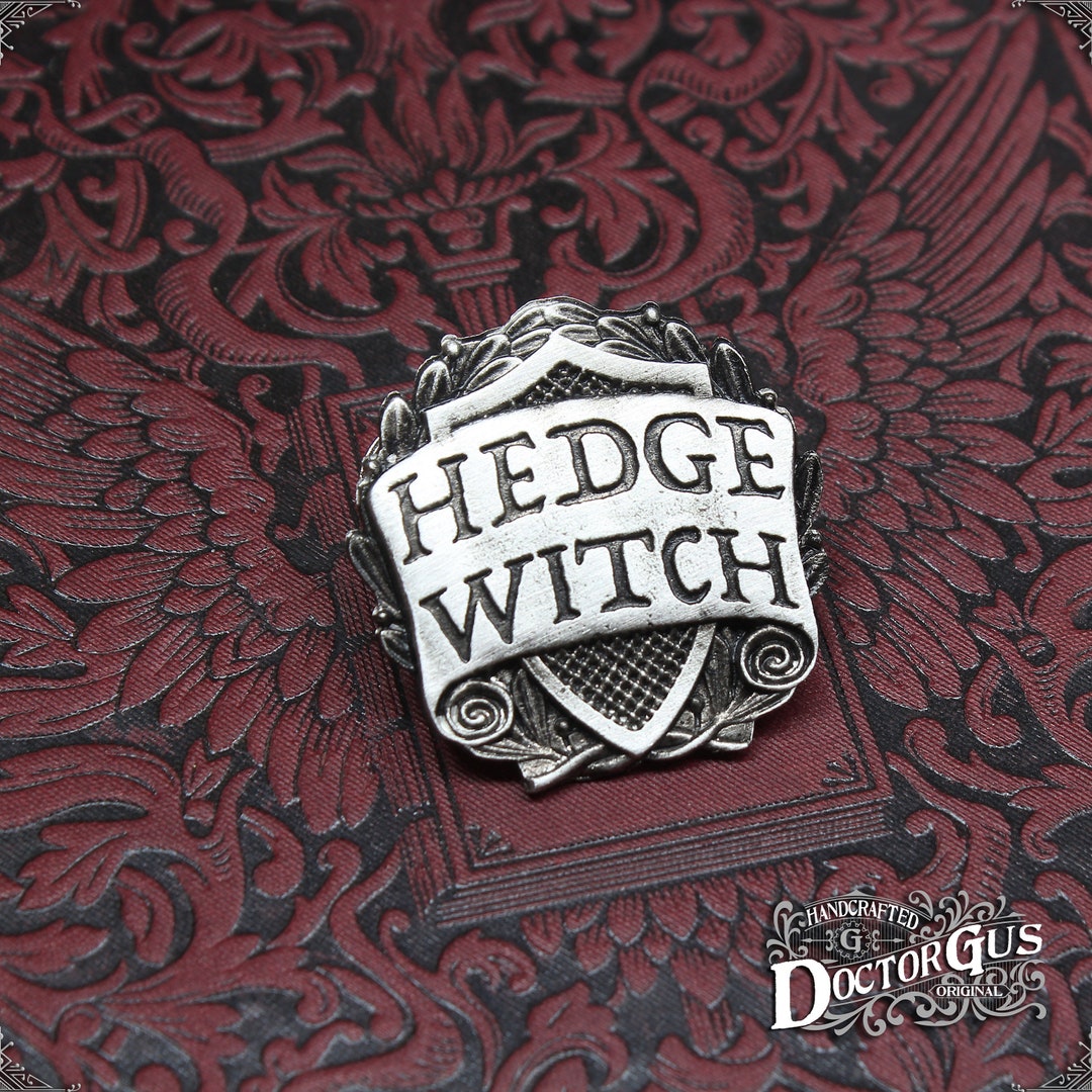 Hedge Witch Class Badge - RPG Character Class Pin - Handcrafted Pewter ...