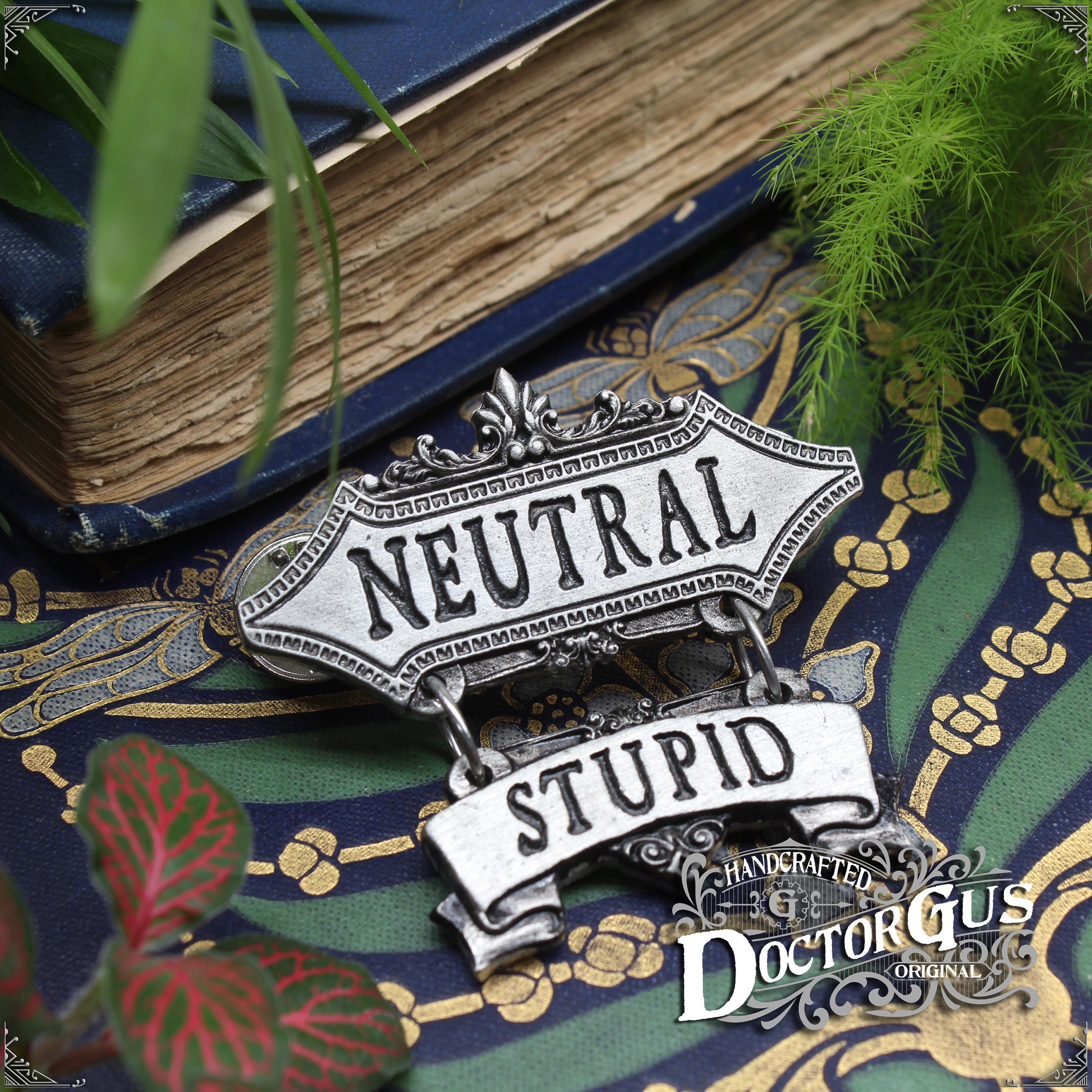 Stupid Alignment Badge --- Lawful, Neutral, or Chaotic Alignment Pin ...