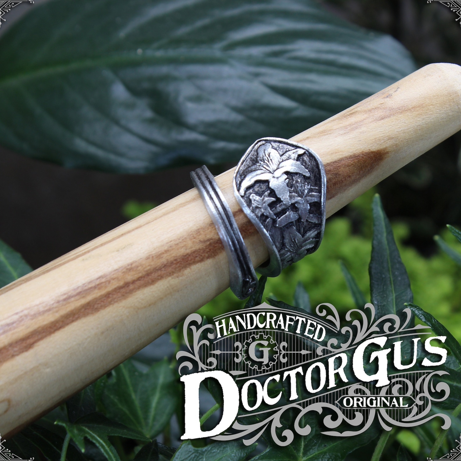 Tiger Lily Ring - Adjustable - Wrap Style - Handcrafted Pewter by ...
