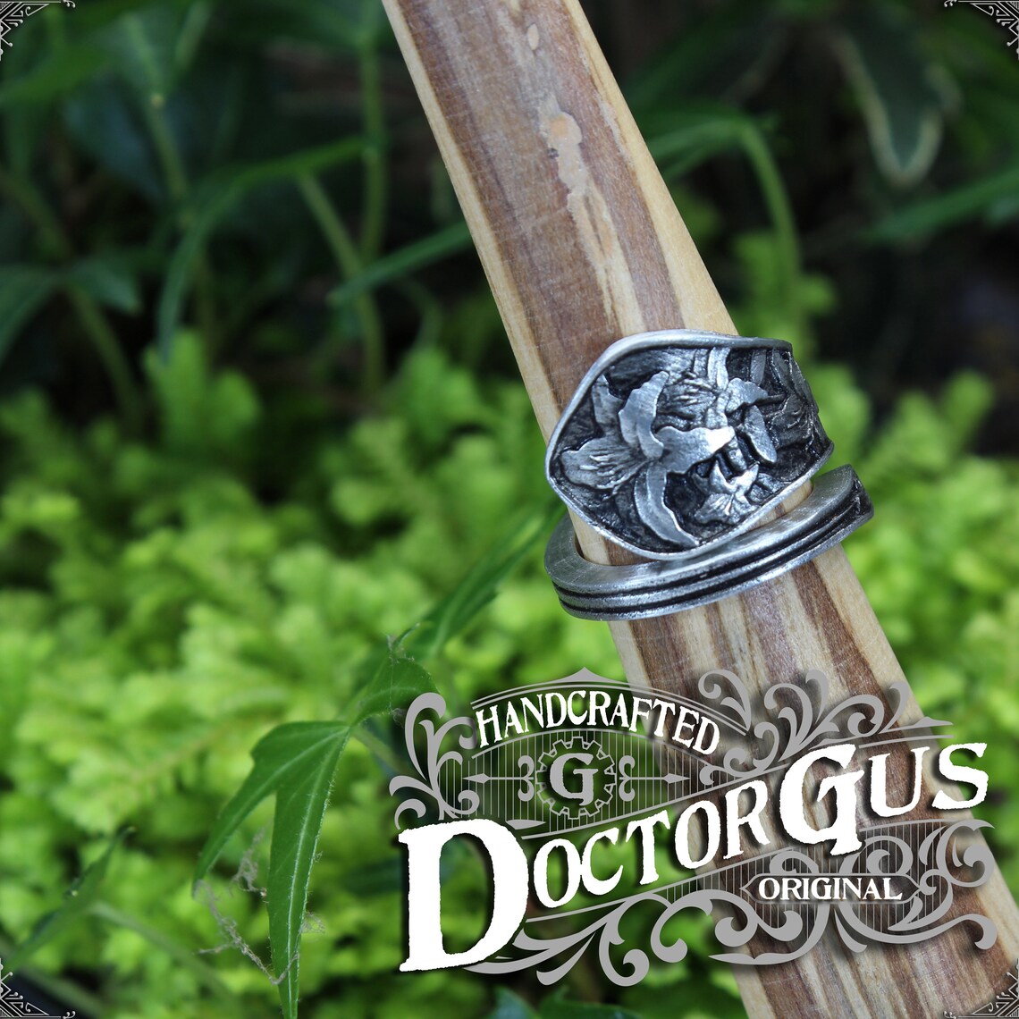 Tiger Lily Ring - Adjustable - Wrap Style - Handcrafted Pewter by ...