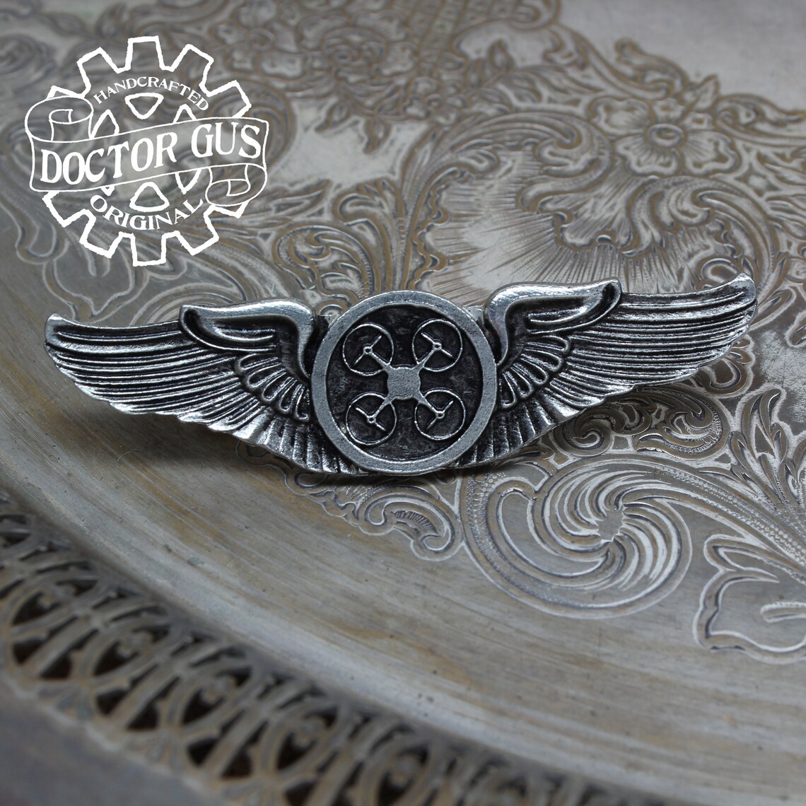 Drone Pilot Wings UAV Operator Wings 3 Inches Wide | Etsy