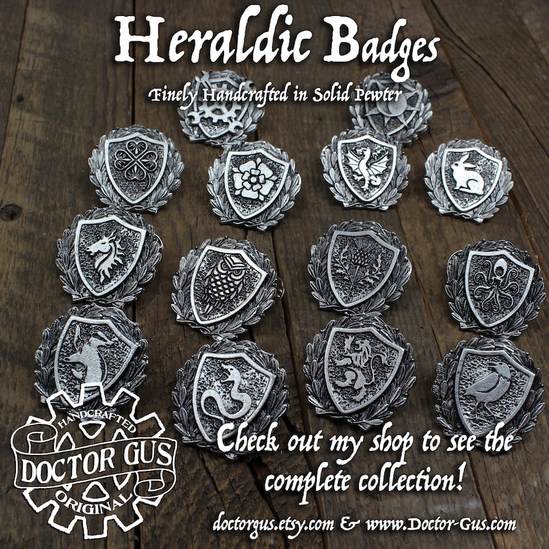 Village Idiot Badge - RPG Character Class Pin - Handcrafted Pewter ...