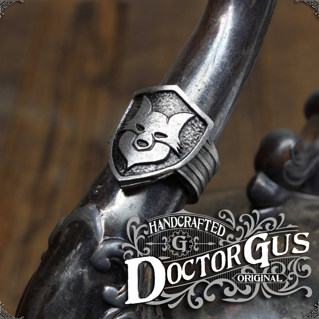 Fox Shield Ring - Adjustable - Handcrafted by Doctor Gus - Unisex ...
