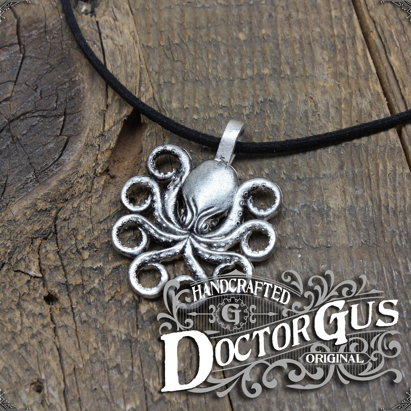 Octopus Pendant Handmade Artisan Pewter Octopus Squid - Etsy