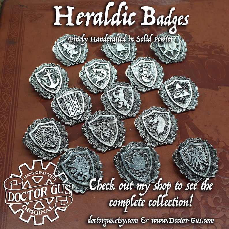 Village Idiot Badge - RPG Character Class Pin - Handcrafted Pewter ...