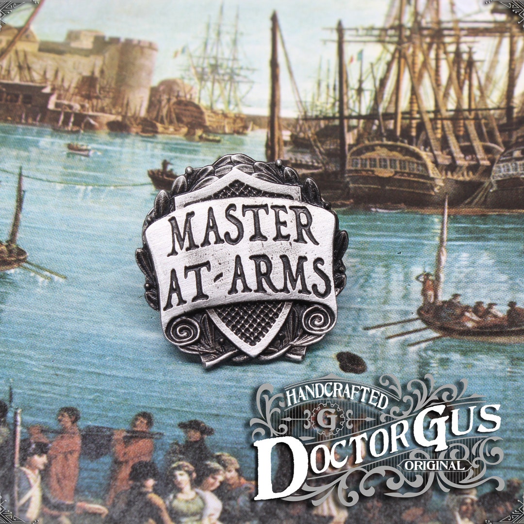 Master at Arms Badge -- Pirate Crew Pin -- Handcrafted Pewter ...