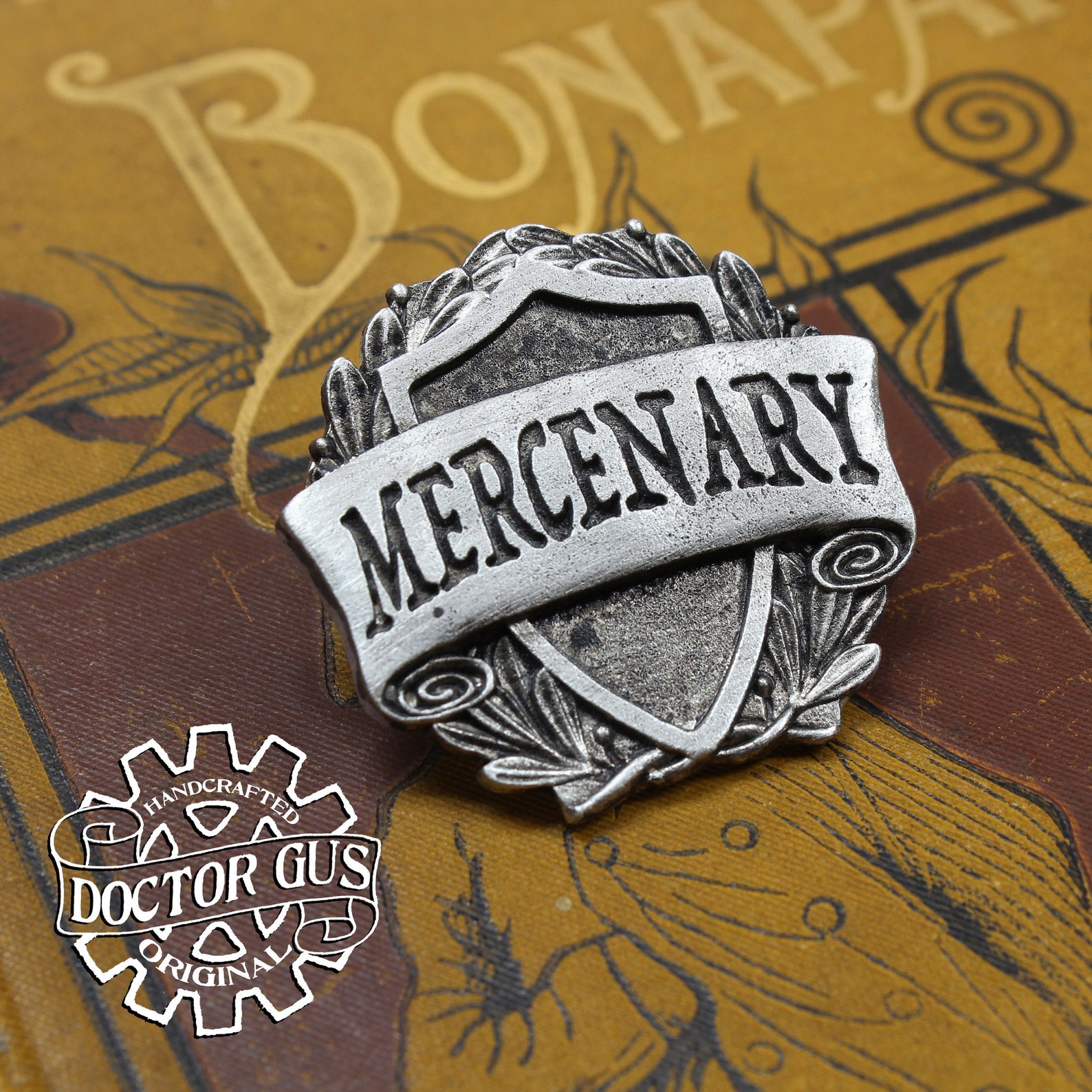 Mercenary Badge RPG Character Class Pin Handcrafted Pewter | Etsy