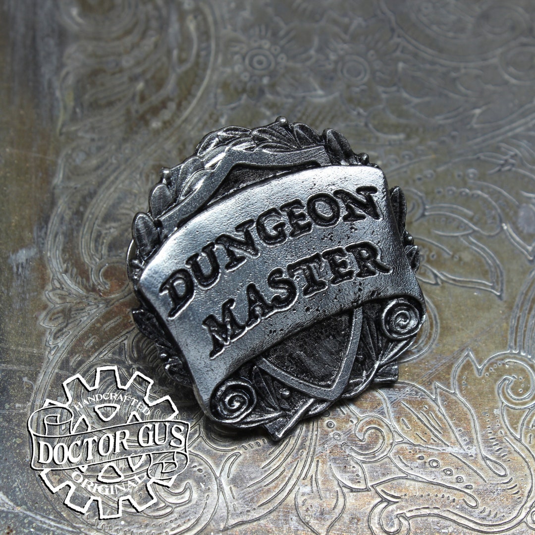 Dungeon Master Badge Gaming DM Character Class Pin Handcrafted Dungeon Master Badge Gaming DM Character Class Pin Handcrafted