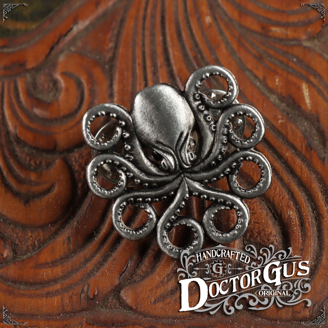 Octopus Pin - Cthulhu Inspired Cephalopod Men's Accessories by Doctor ...