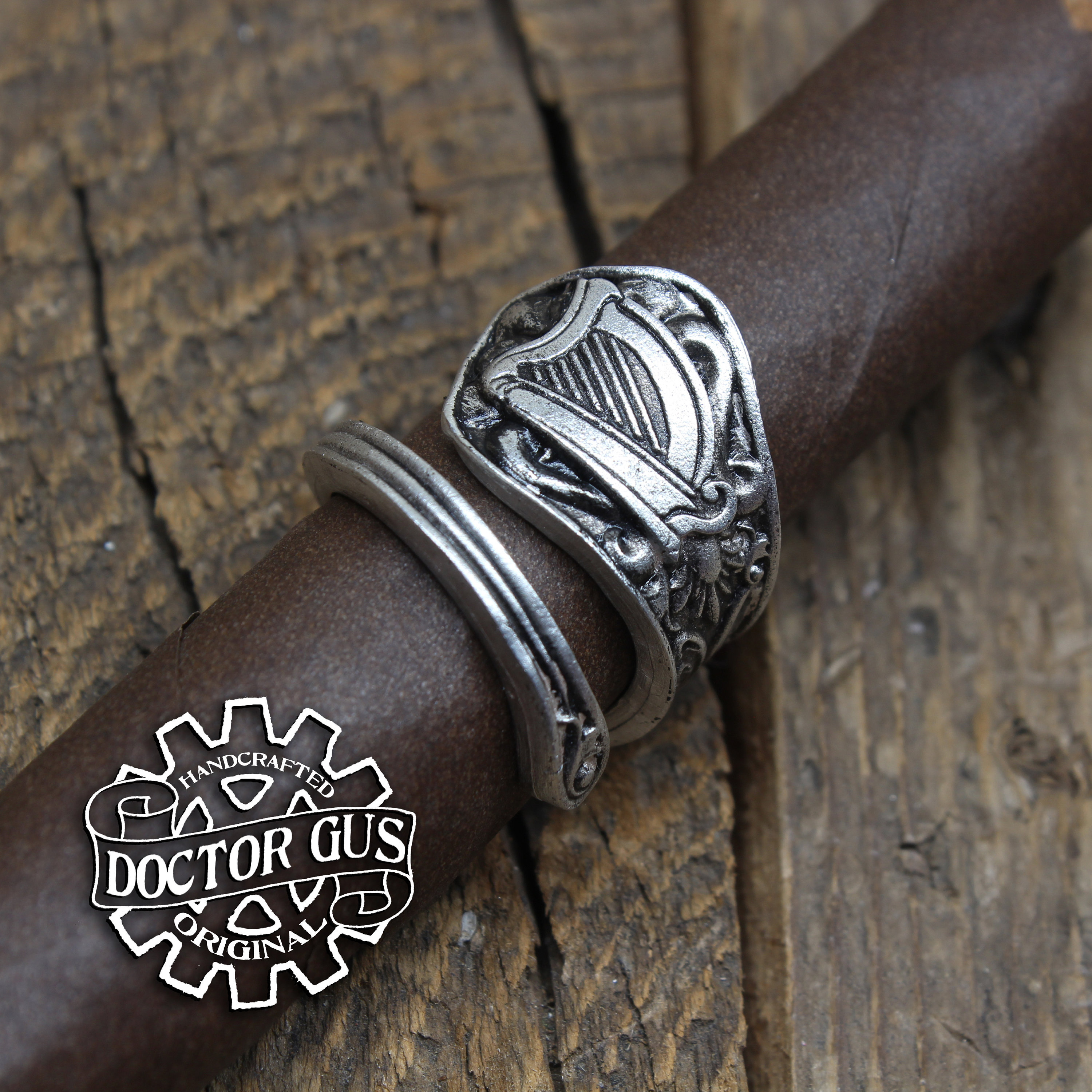 Harp Ring - Adjustable - Wrap Style - Handcrafted by Doctor Gus ...