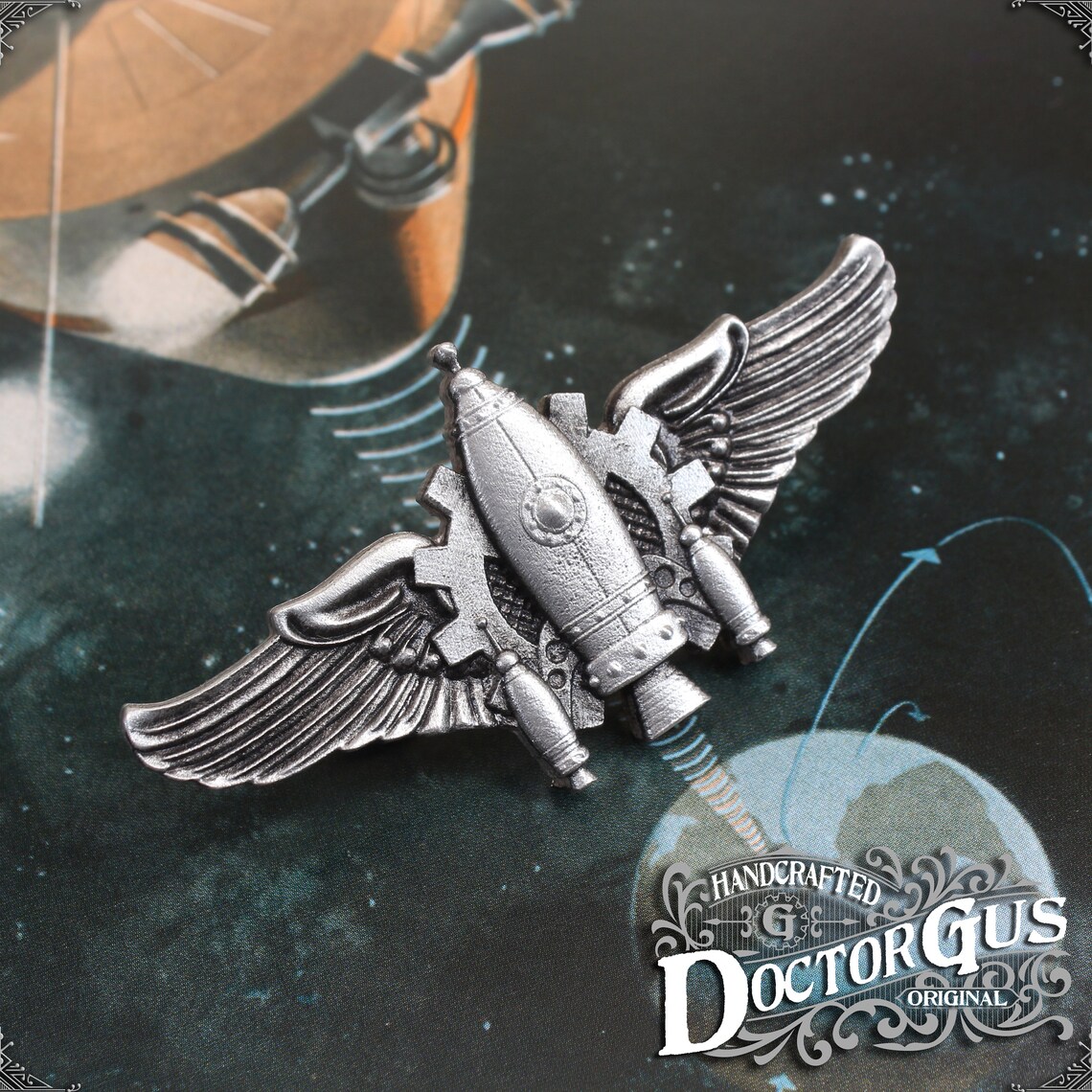 Rocketship Pilot Wings Rocket Crew Wings 3 Inch - Etsy