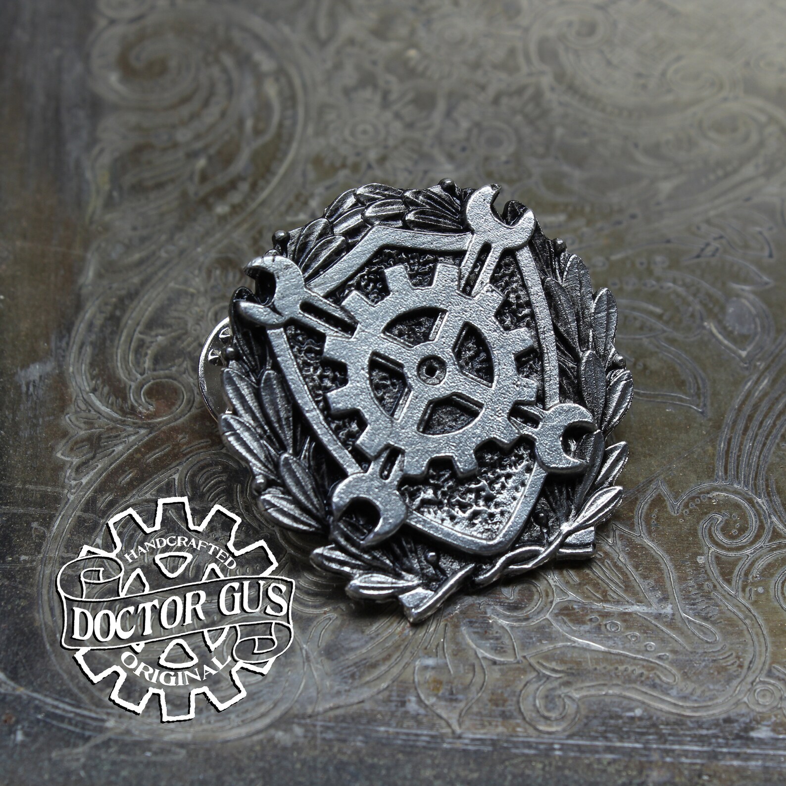 Steampunk Heraldic Badge Heraldry Cosplay Pin Handcrafted | Etsy