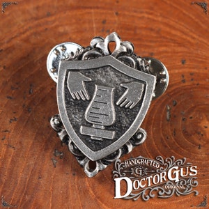 Pottery Skill Badge - LARP Cosplay Pin - Handcrafted Pewter Accessories ...