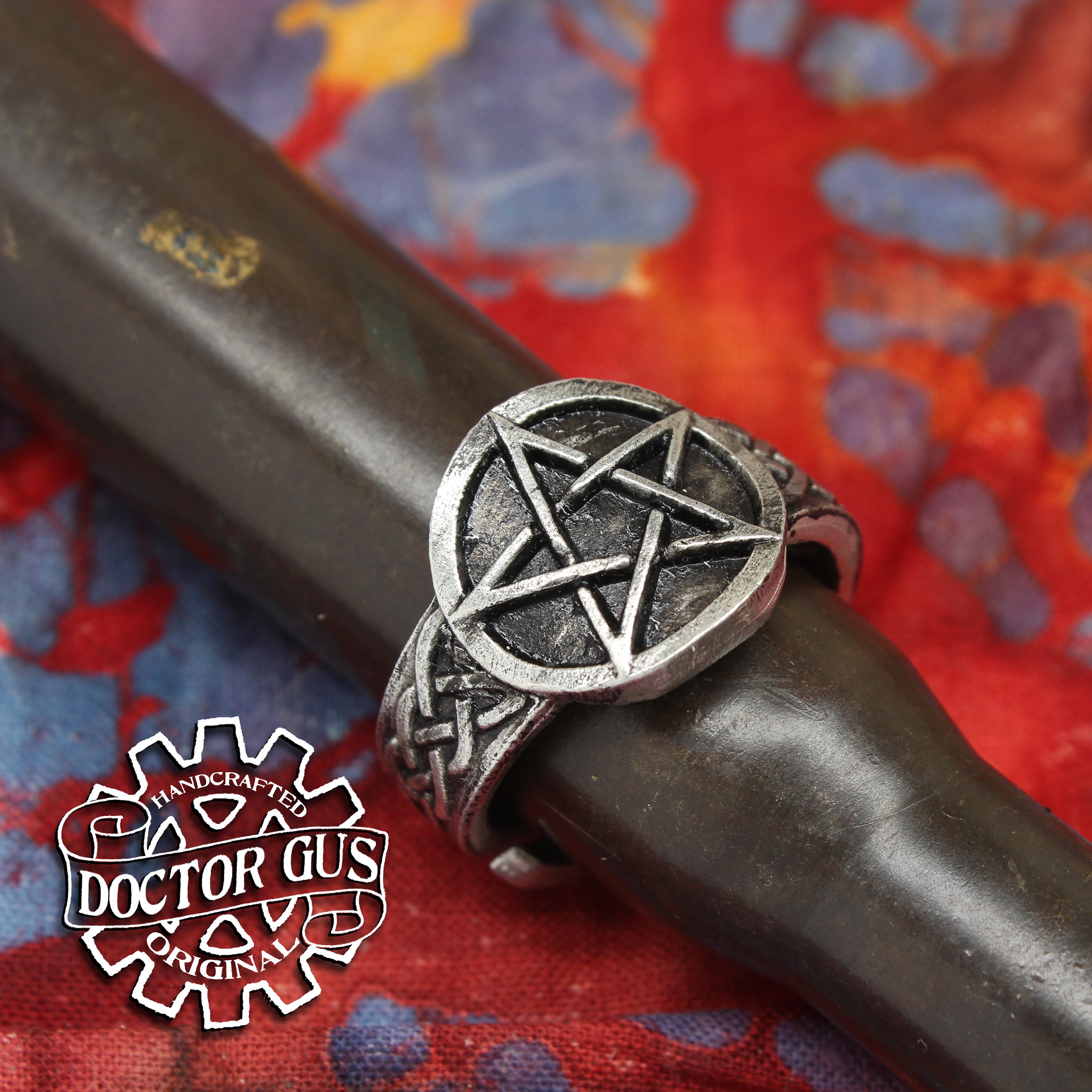 Pentacle Ring Adjustable Handcrafted by Doctor Gus - Etsy