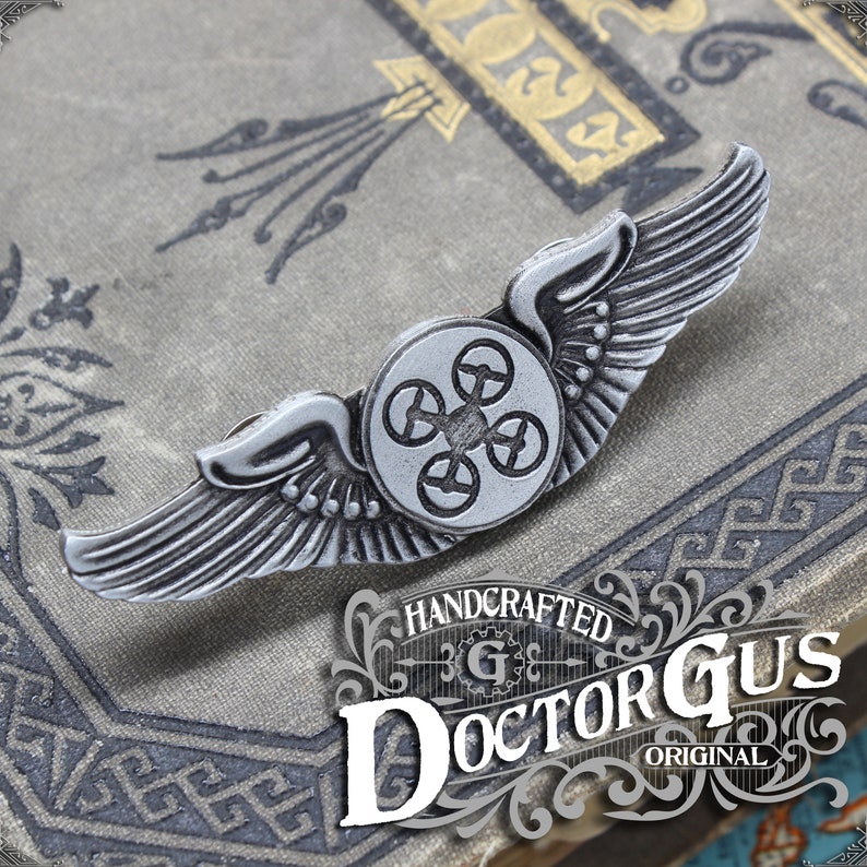 Drone Pilot Wings - UAV Operator Wings - 3 Inches Wide - Multirotor ...