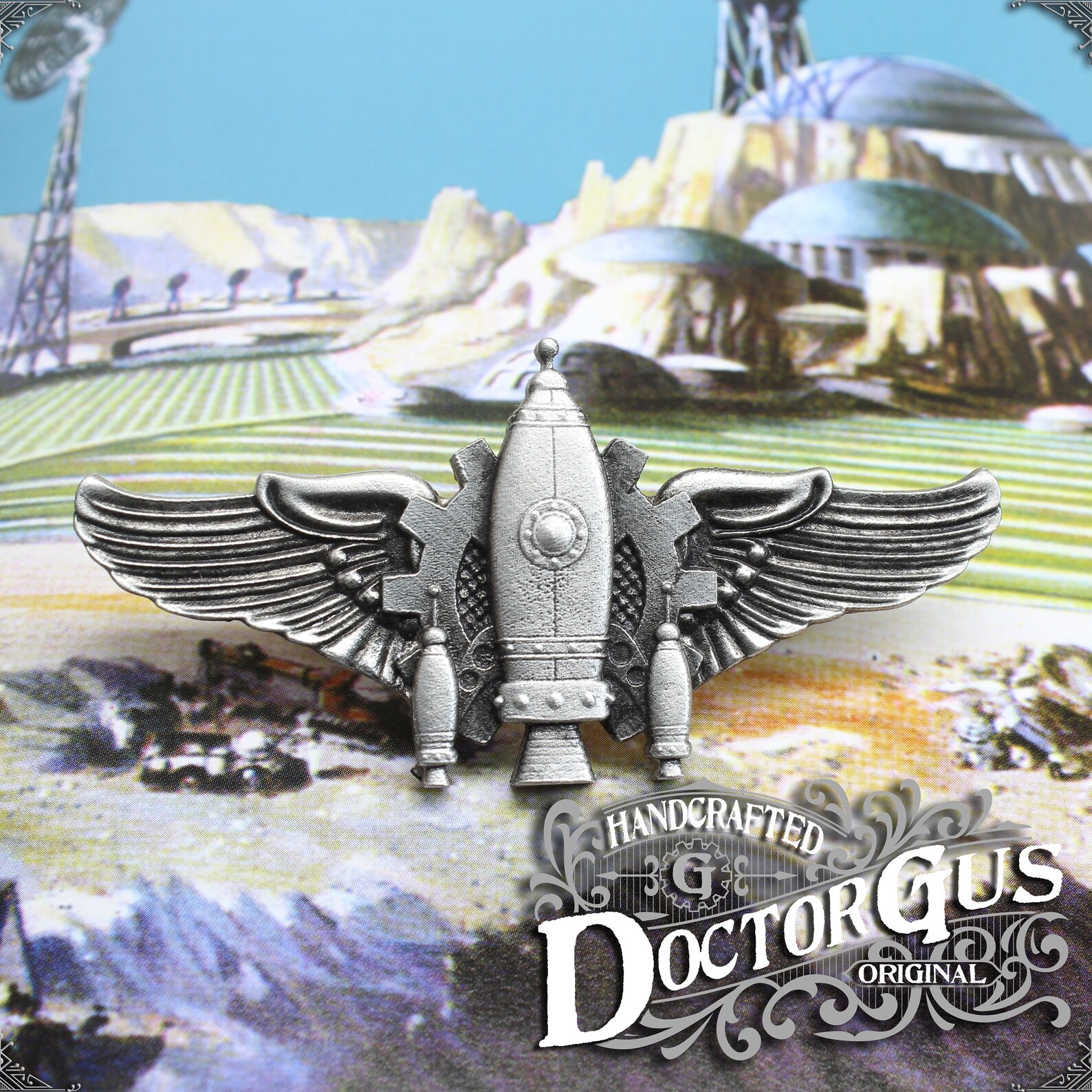 Rocketship Pilot Wings Rocket Crew Wings 3 Inch - Etsy