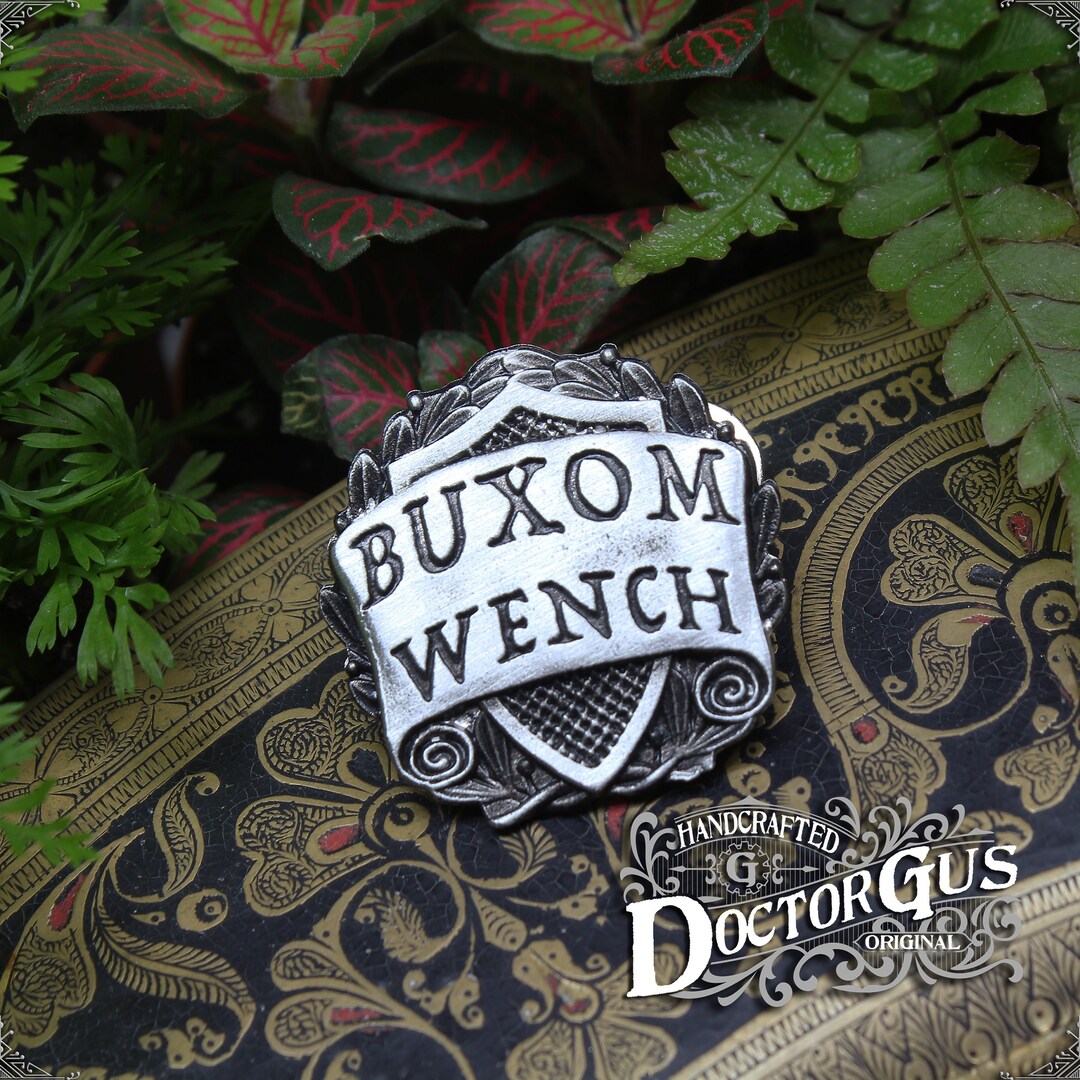 Buxom Wench Badge RPG Character Class Pin Handcrafted Pewter ...