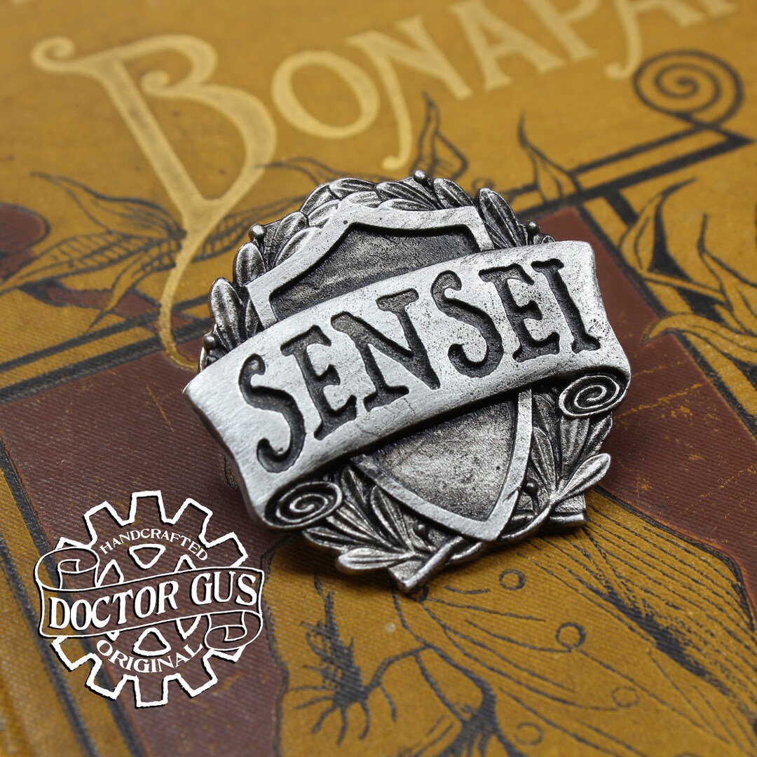 Sensei Badge - RPG Character Class Pin - Handcrafted Pewter Accessories ...