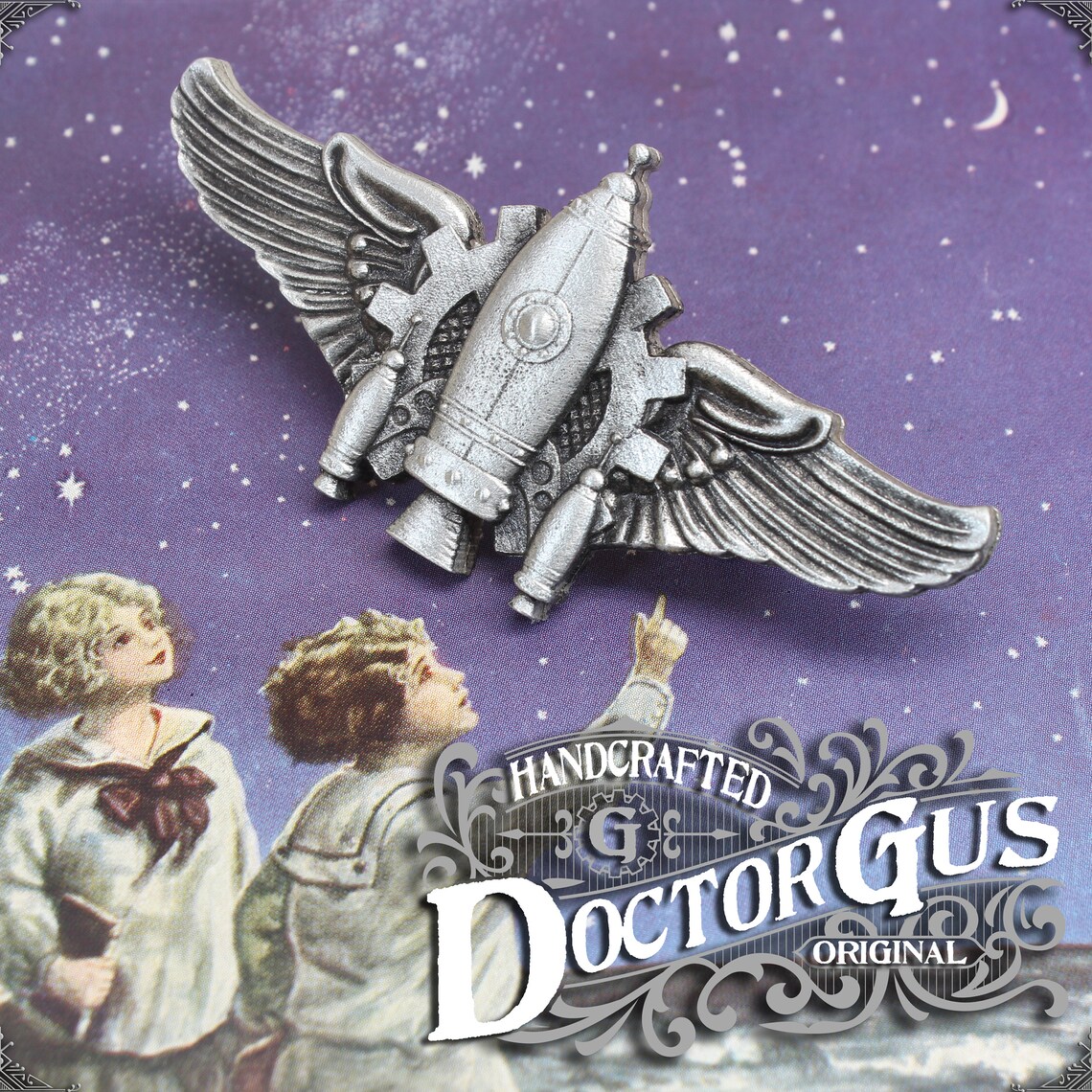 Rocketship Pilot Wings Rocket Crew Wings 3 Inch - Etsy