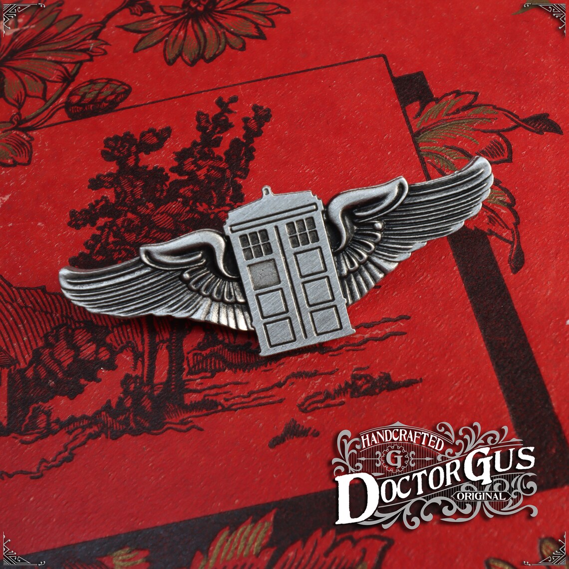 Pilot Wings - Time Lord Wings - Large - Steampunk Pilot Wings - Doctor ...