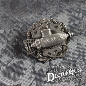 Submarine Badge - Retro Steampunk Cosplay Pin - Handcrafted Pewter ...