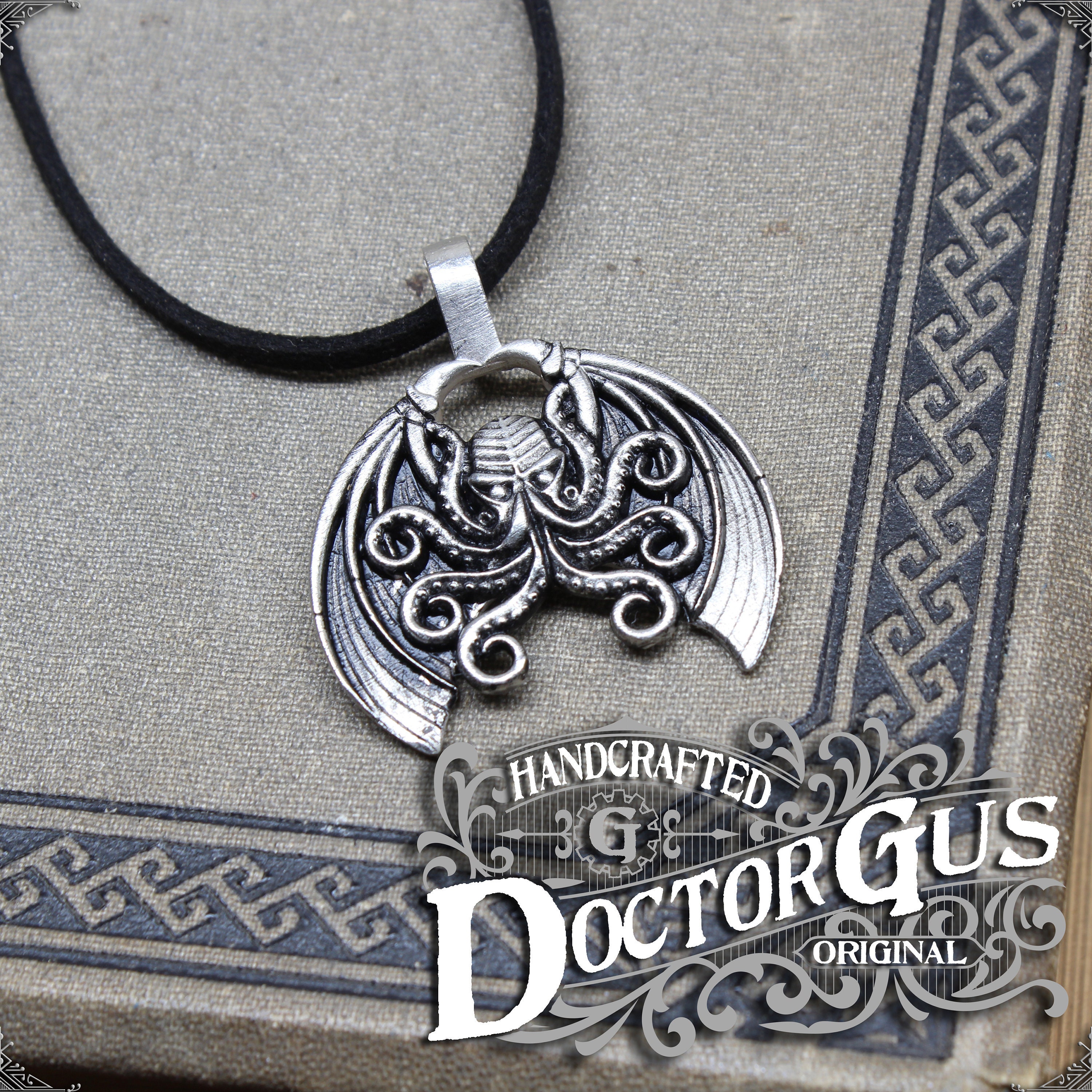 Cthulhu Pendant Handmade Artisan Pewter Octopus Squid | Etsy