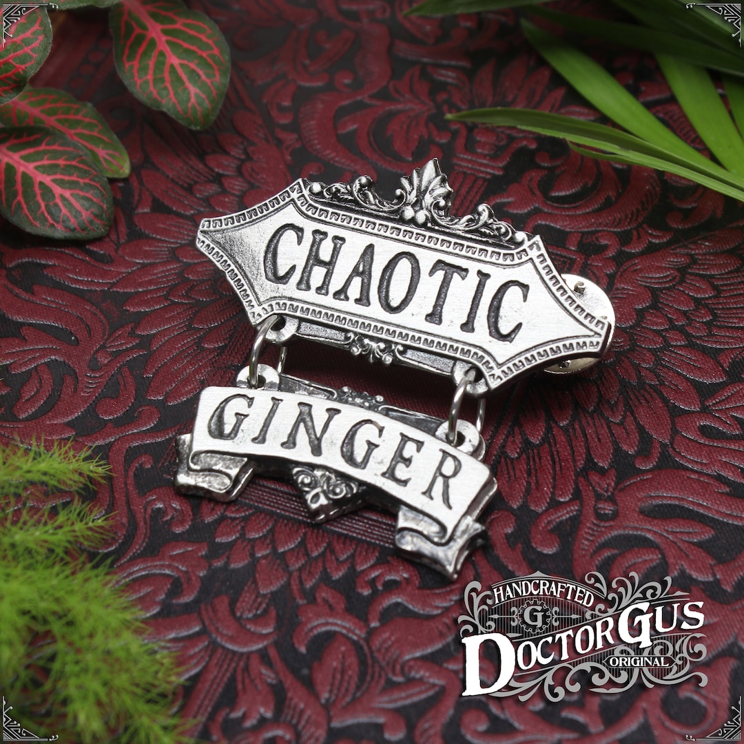 Ginger Alignment Badge --- Lawful, Neutral, or Chaotic Alignment Pin ...