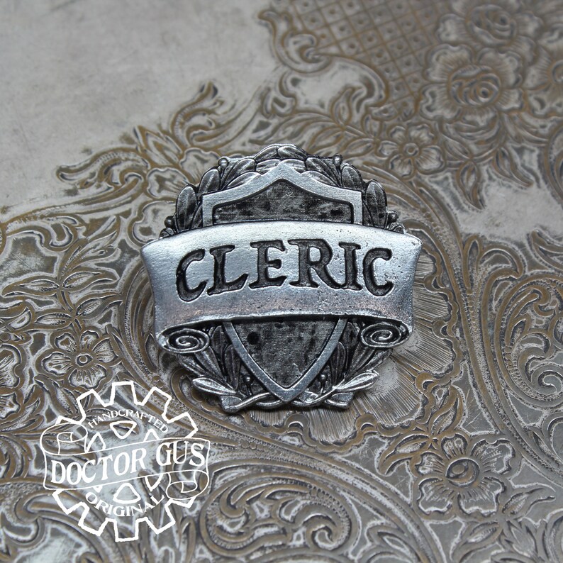 Cleric Class Badge RPG Character Class Pin Handcrafted - Etsy