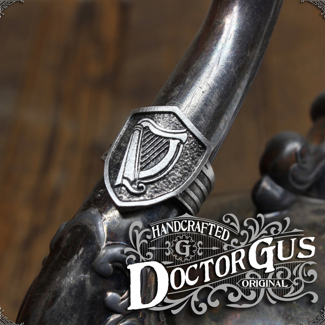 Harp Shield Ring - Adjustable - Handcrafted by Doctor Gus - Unisex ...