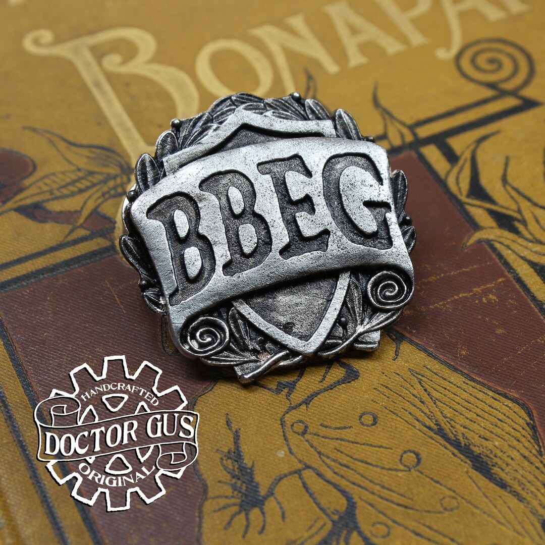 BBEG Badge - RPG Character Class Pin - Handcrafted Pewter Accessories ...