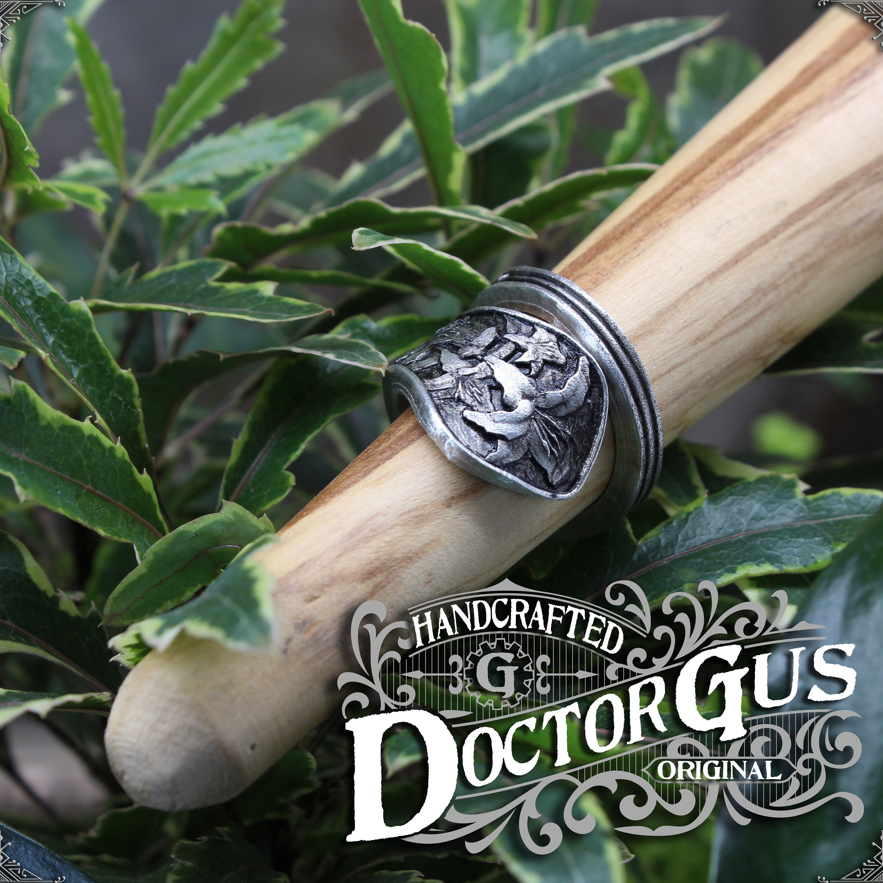 Tiger Lily Ring - Adjustable - Wrap Style - Handcrafted Pewter by ...