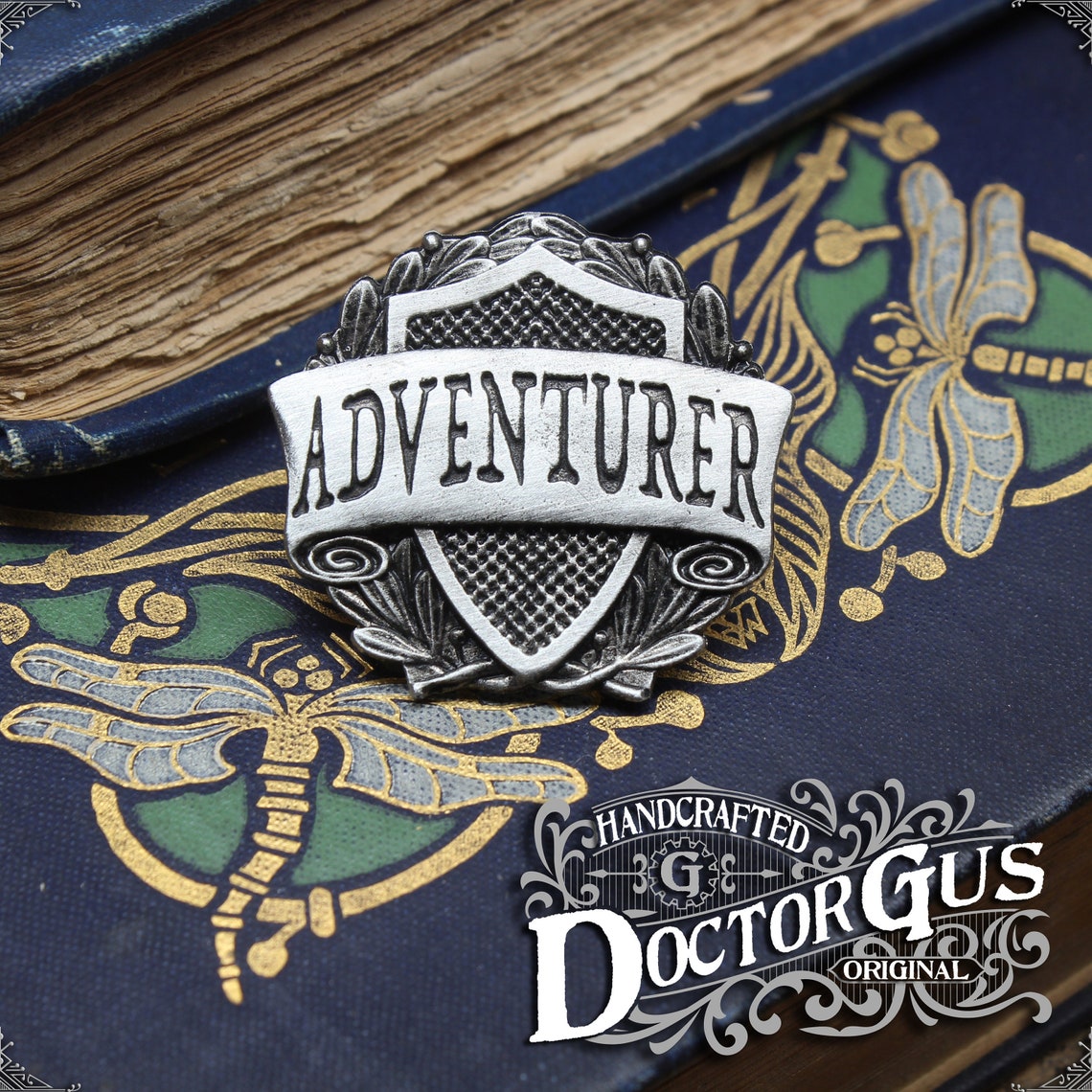 Adventurer Badge -- Pirate Crew Pin --- Handcrafted Pewter Accessories ...