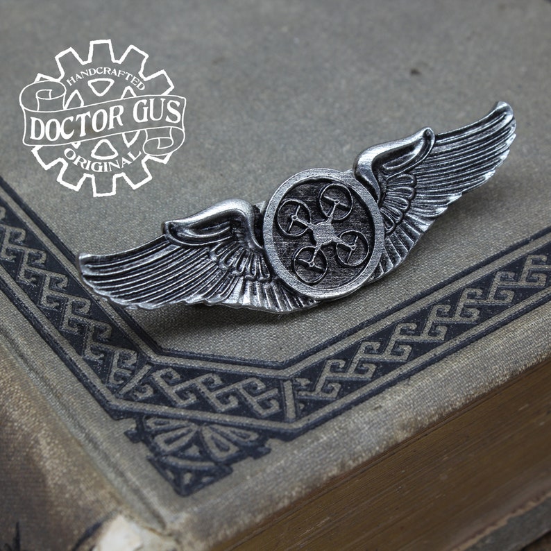 Drone Pilot Wings UAV Operator Wings 3 Inches Wide | Etsy