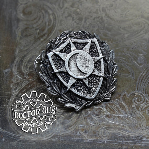 Sun and Moon Heraldic Badge Heraldry Cosplay Pin | Etsy