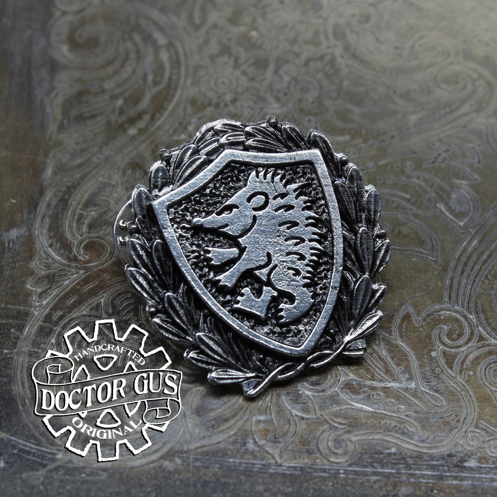 Hedgehog Heraldic Badge Heraldry Cosplay Pin Handcrafted - Etsy